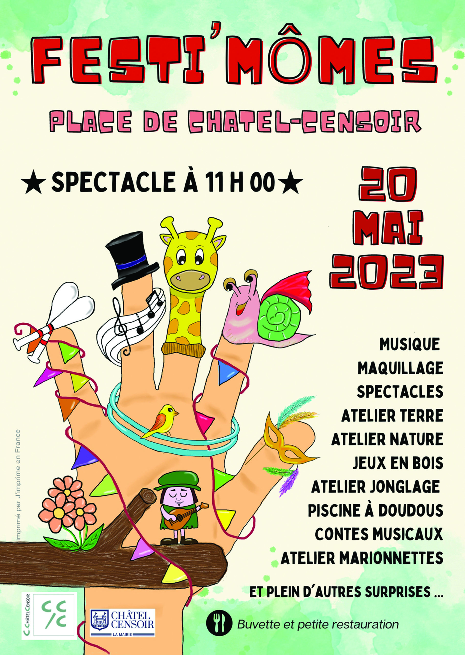 Festi’mômes samedi 20 mai 2023 – Châtel-Censoir